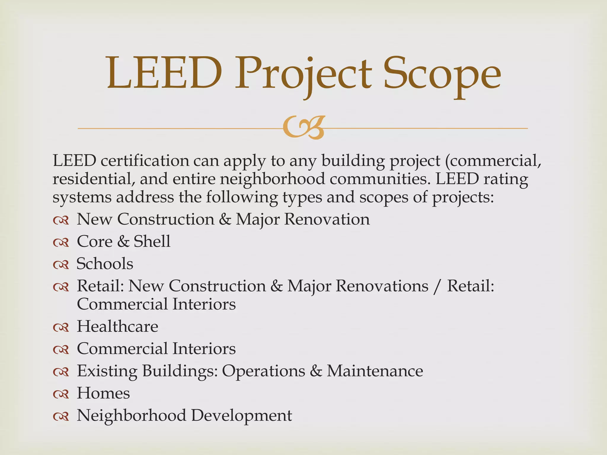 Leed certification | PPTX