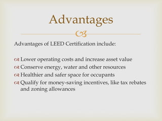 Leed certification | PPTX