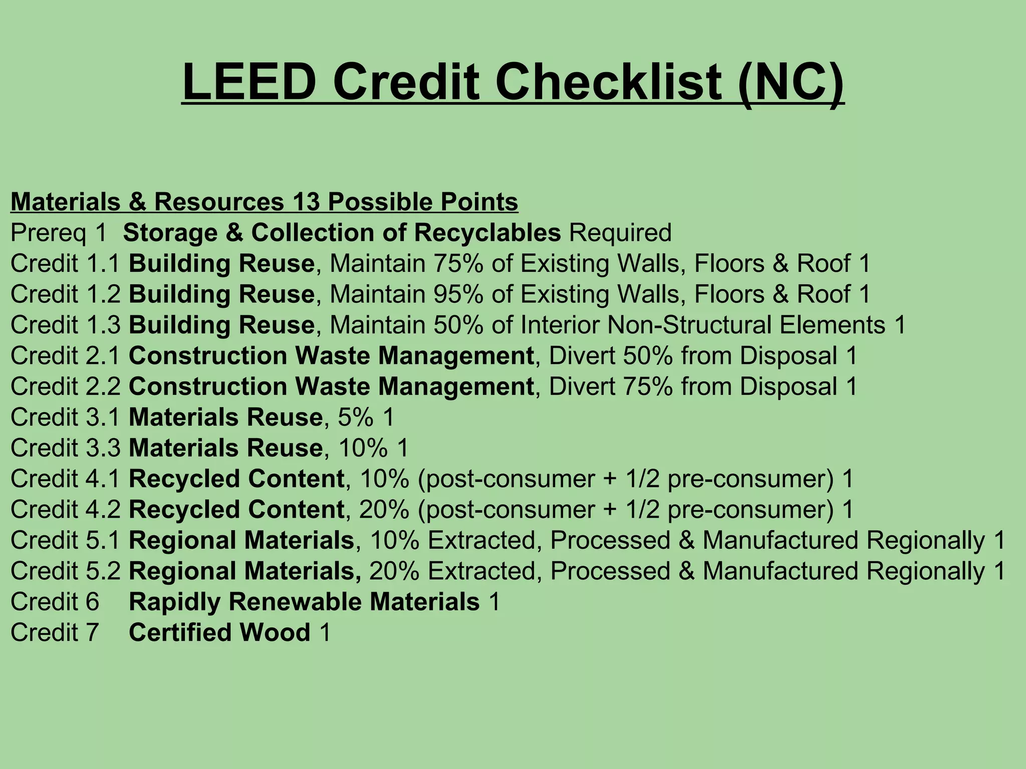 Leed Civil Engineering Strategies | PPT