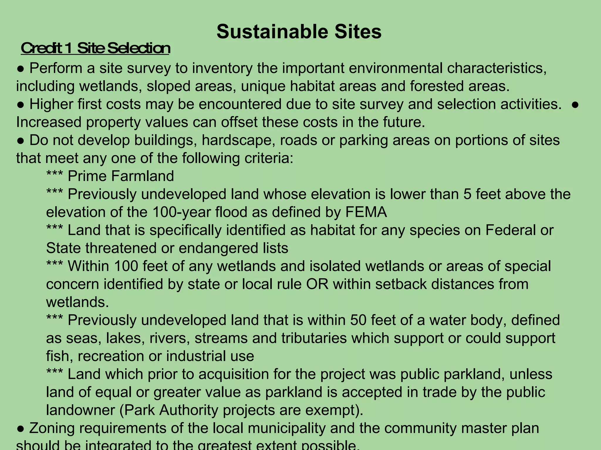 Leed Civil Engineering Strategies | PPT