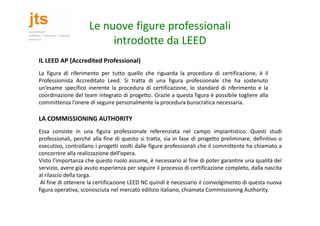 Leed: sistema di certificazionne | PPT