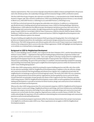 Leed 2009 for neighborhood development rating system | PDF