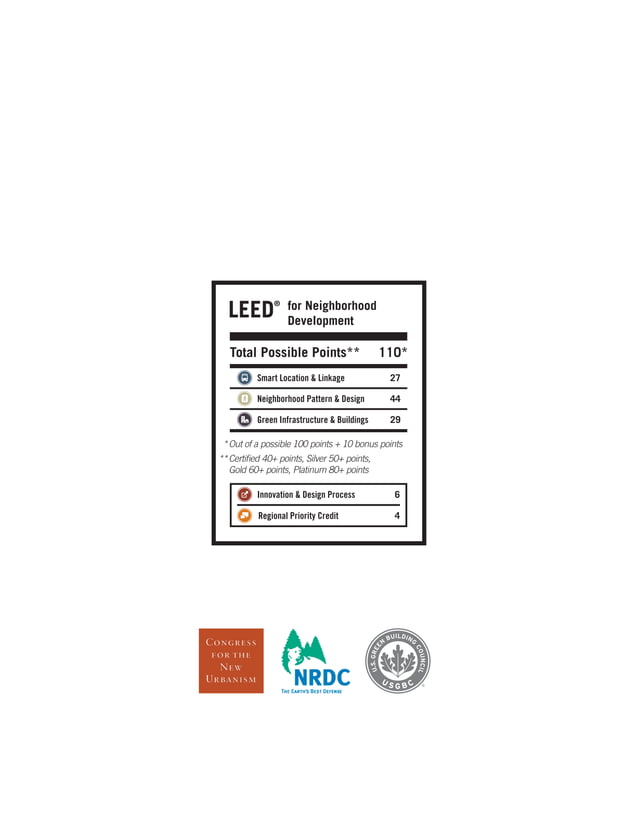 Leed 2009 for neighborhood development rating system | PDF ...