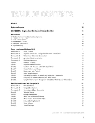 Leed 2009 for neighborhood development rating system | PDF