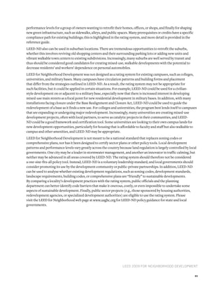 Leed 2009 for neighborhood development rating system | PDF