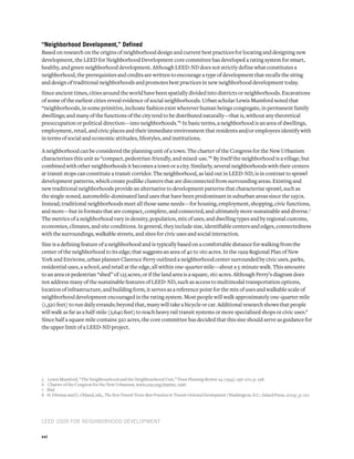 Leed 2009 for neighborhood development rating system | PDF