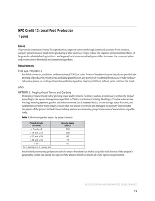 Leed 2009 for neighborhood development rating system | PDF