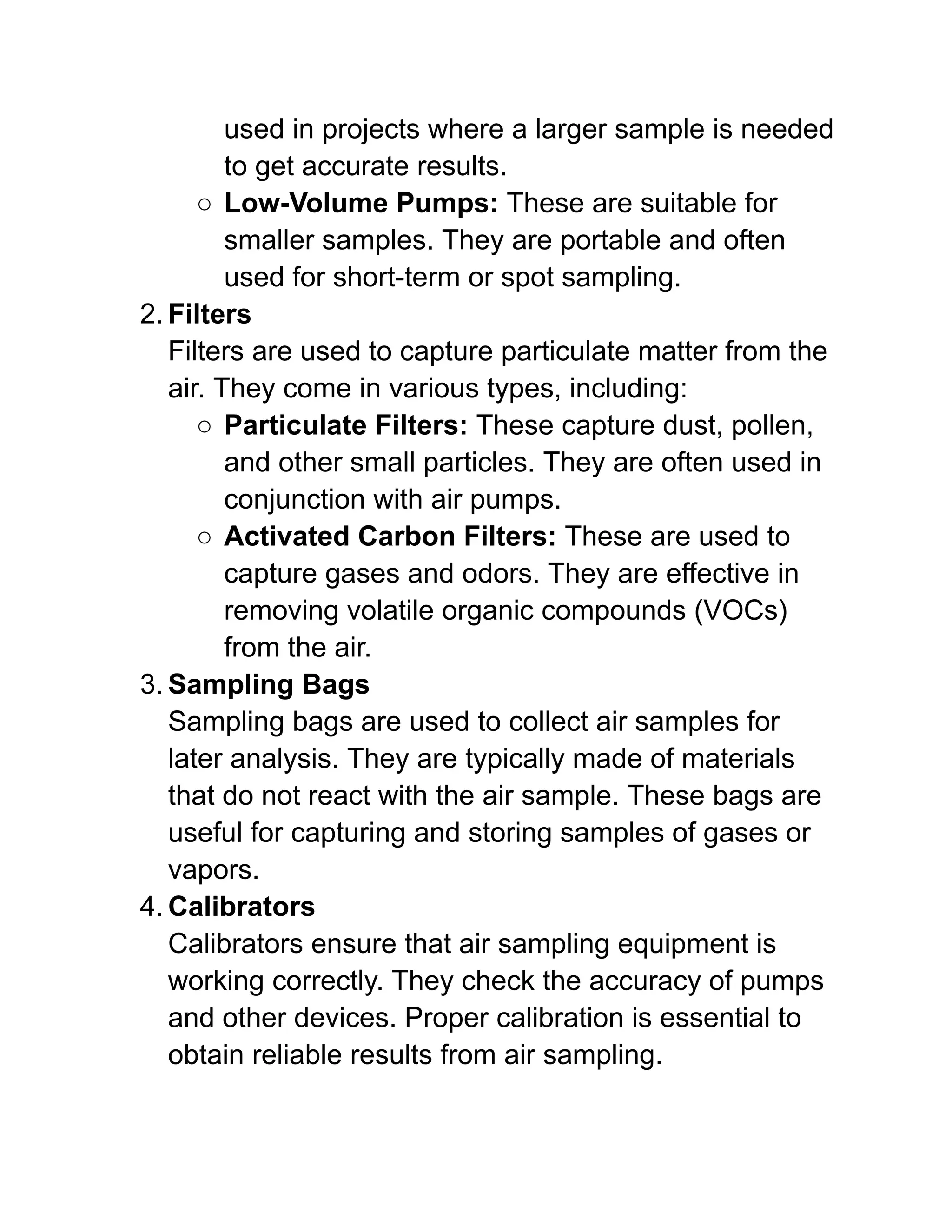 What Types of Equipment and Techniques Are Used for LEED Air Sampling | PDF