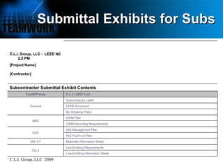 Leed™ At The Jobsite | PPT