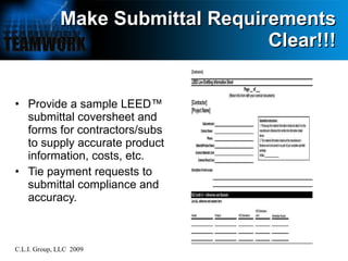 Leed™ At The Jobsite | PPT