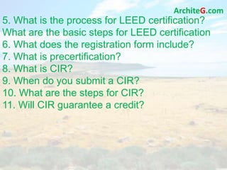 LEED BD&C EXAM PREP, Green Building LEED Certification, and ...