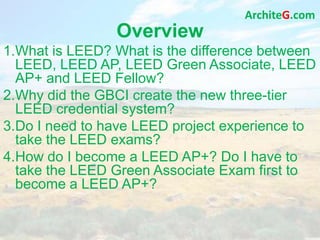 LEED BD&C EXAM PREP, Green Building LEED Certification, and ...
