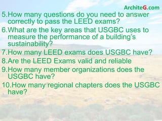 LEED BD&C EXAM PREP, Green Building LEED Certification, and ...