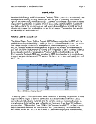 Leed construction | PDF
