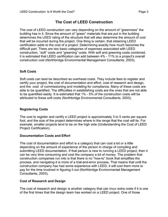 Leed construction | PDF