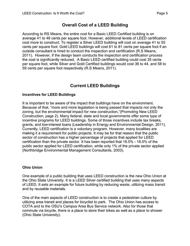 Leed construction | PDF