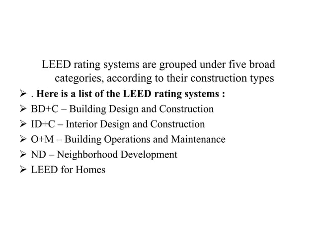 LEED ESC.pptx from kleit student at hubli dharwad | PPT