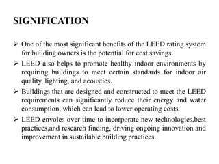 LEED ESC.pptx from kleit student at hubli dharwad | PPT