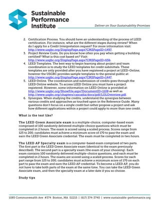 LEED Exam | PDF