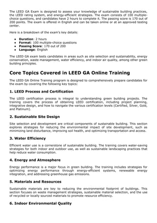 LEED GA Online Training and Certification_ A Pathway to Sustainability ...