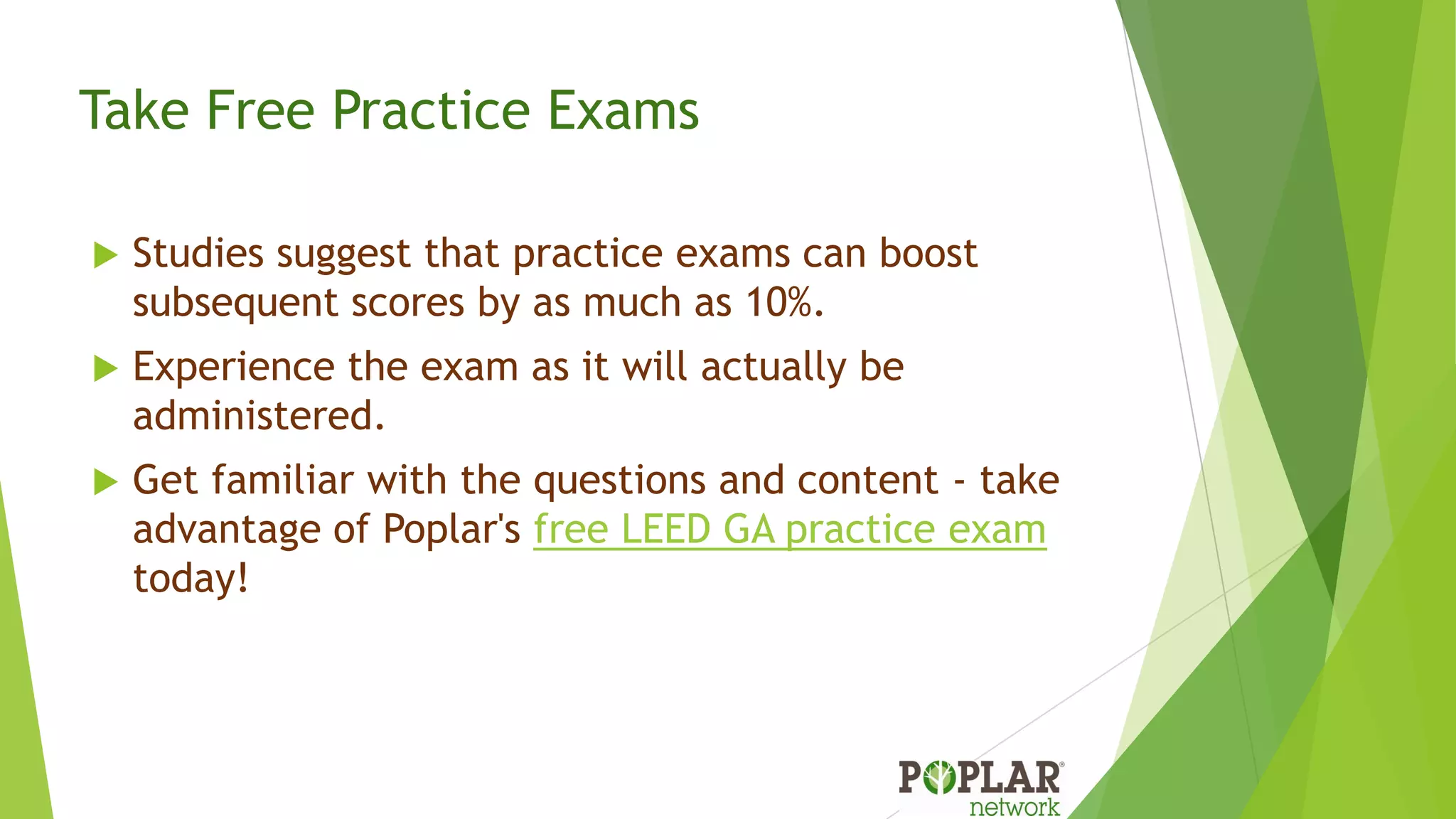 LEED GA Study Tips from the Pros | PPT