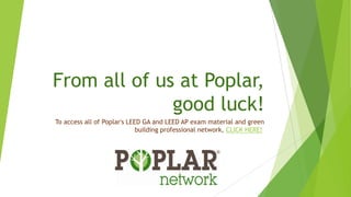 LEED GA Study Tips from the Pros | PPTX