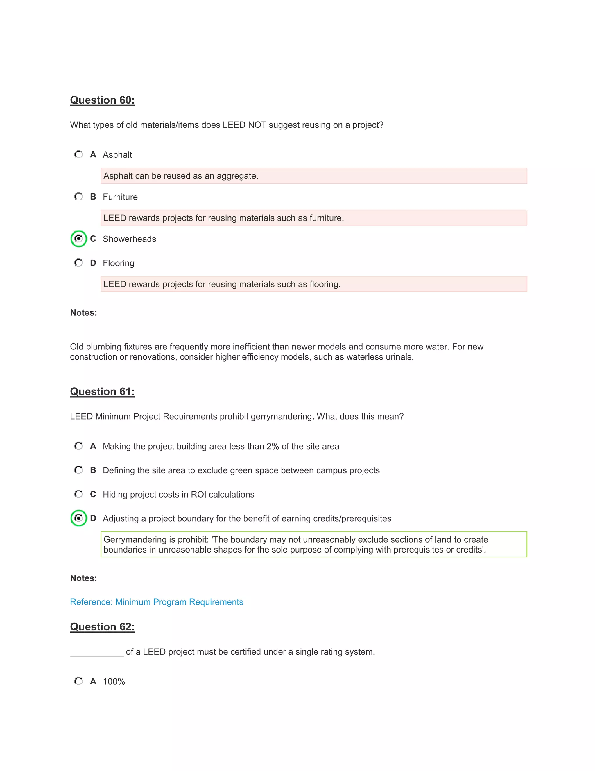 Leed green associate pool b - answer | PDF
