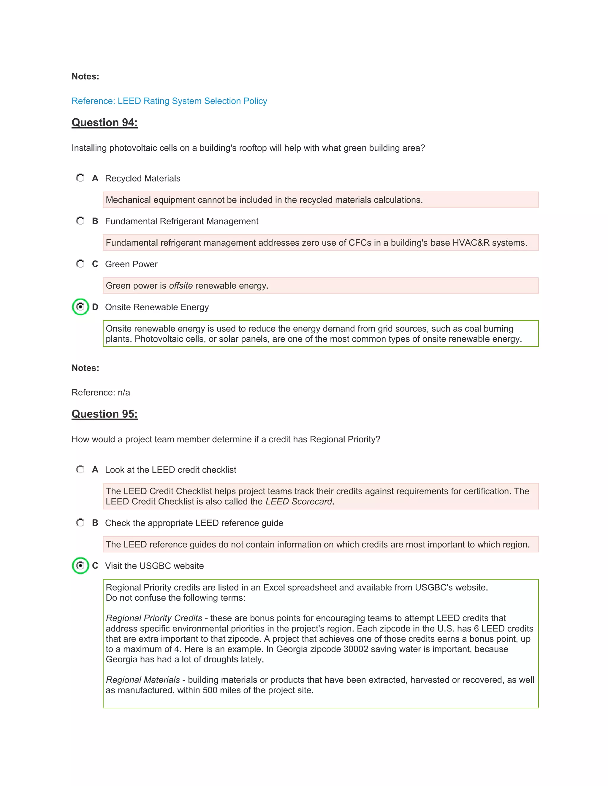 Leed green associate pool b - answer | PDF