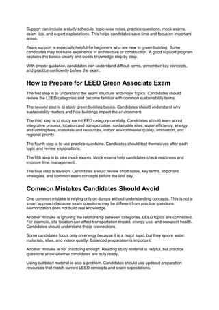 Start Your Green Building Career with LEED | DOCX