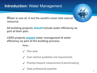 LEED Green Associate - Water Management | PPT | Home & Garden