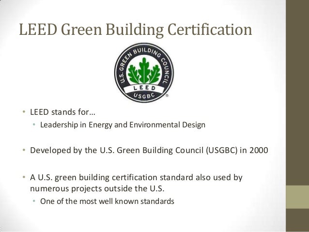 LEED green buildings