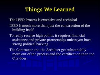 LEEDing the Way: Community Building Construction (Largo Community ...