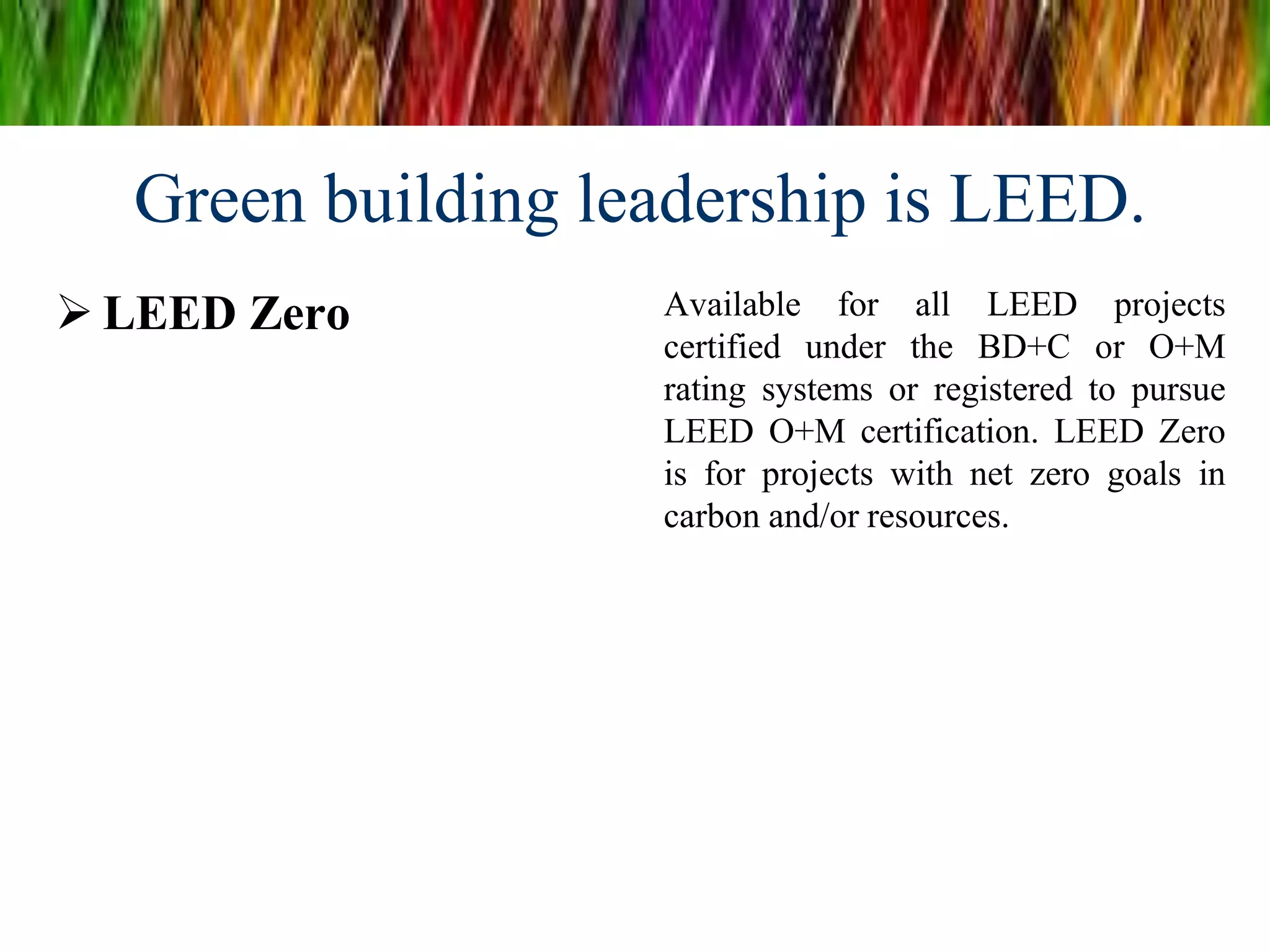 LEED(leadership in energy & enviromental design) | PPT