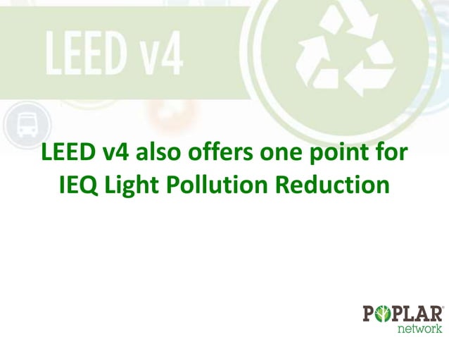 LEED v4 Green Building Focuses on Lighting | PPTX | Indoor Environmental Quality | Home & Garden