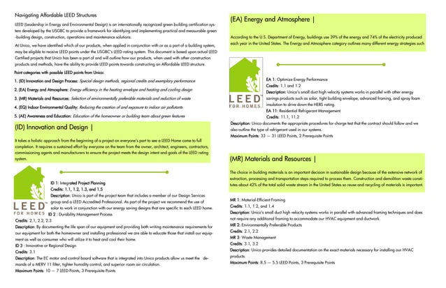 LEED for Home by Unico Available at Unique Indoor comfort Libertyville | PPT