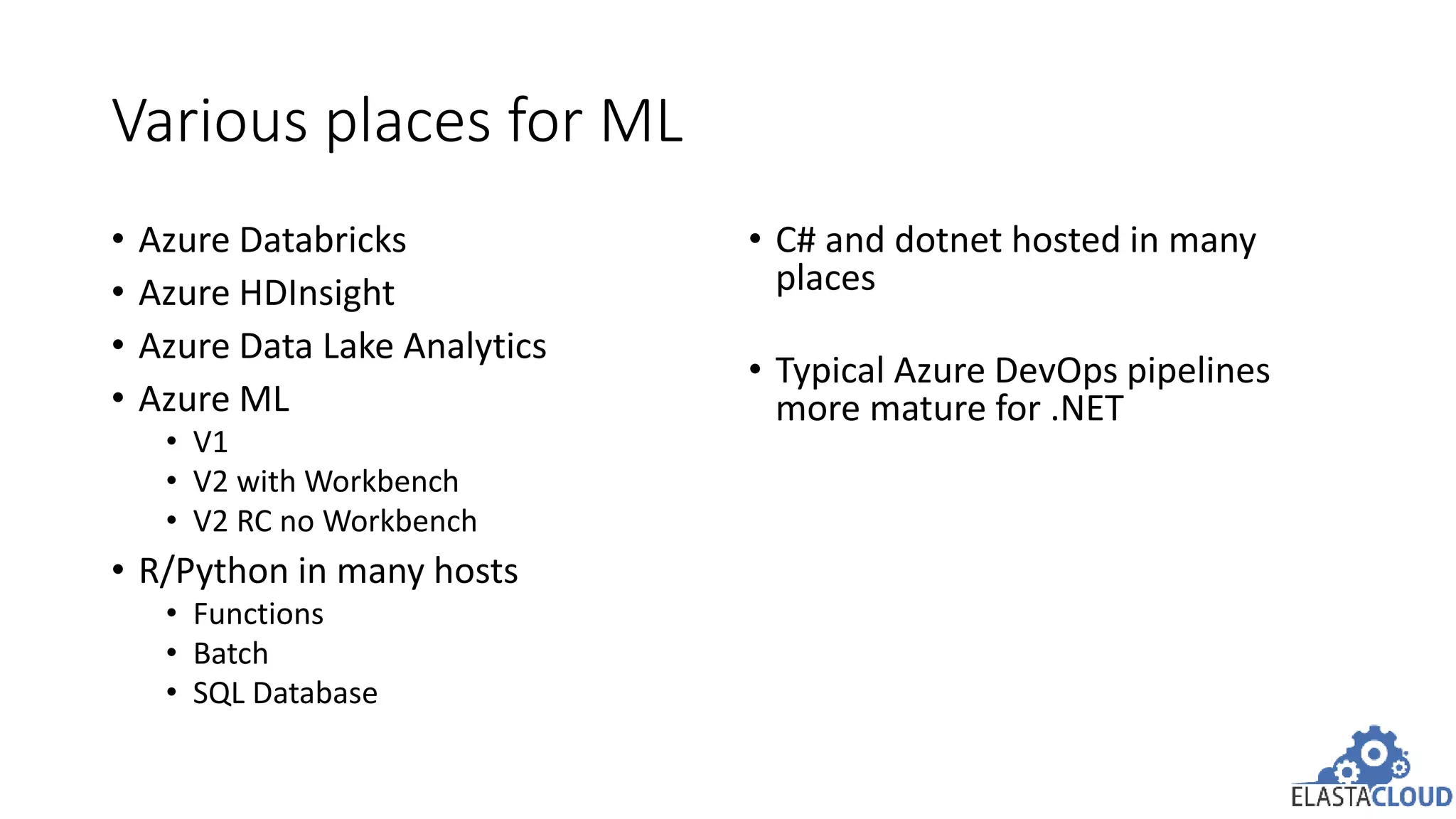 Machine Learning with ML.NET and Azure - Andy Cross | PPT