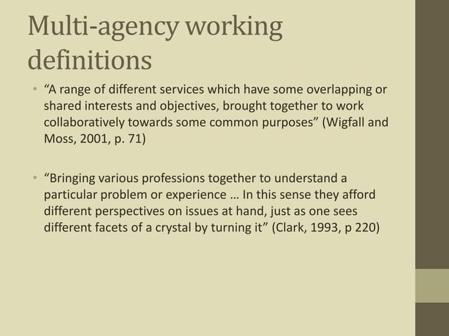 Leeds trinity multiagency working and the influence of the eyfs | PPTX ...