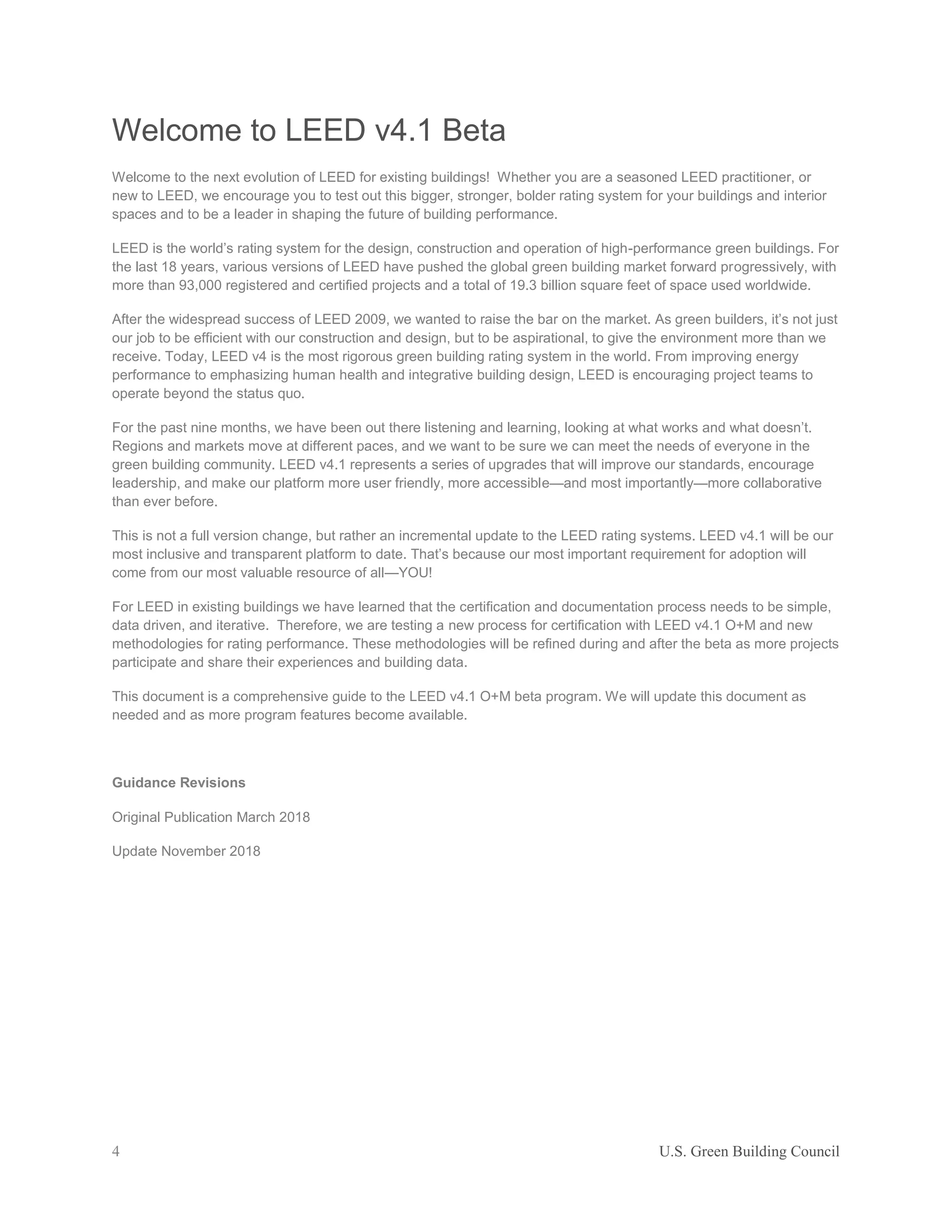 LEED v4.1 O+M Guide.pdf full guides for scores | PDF