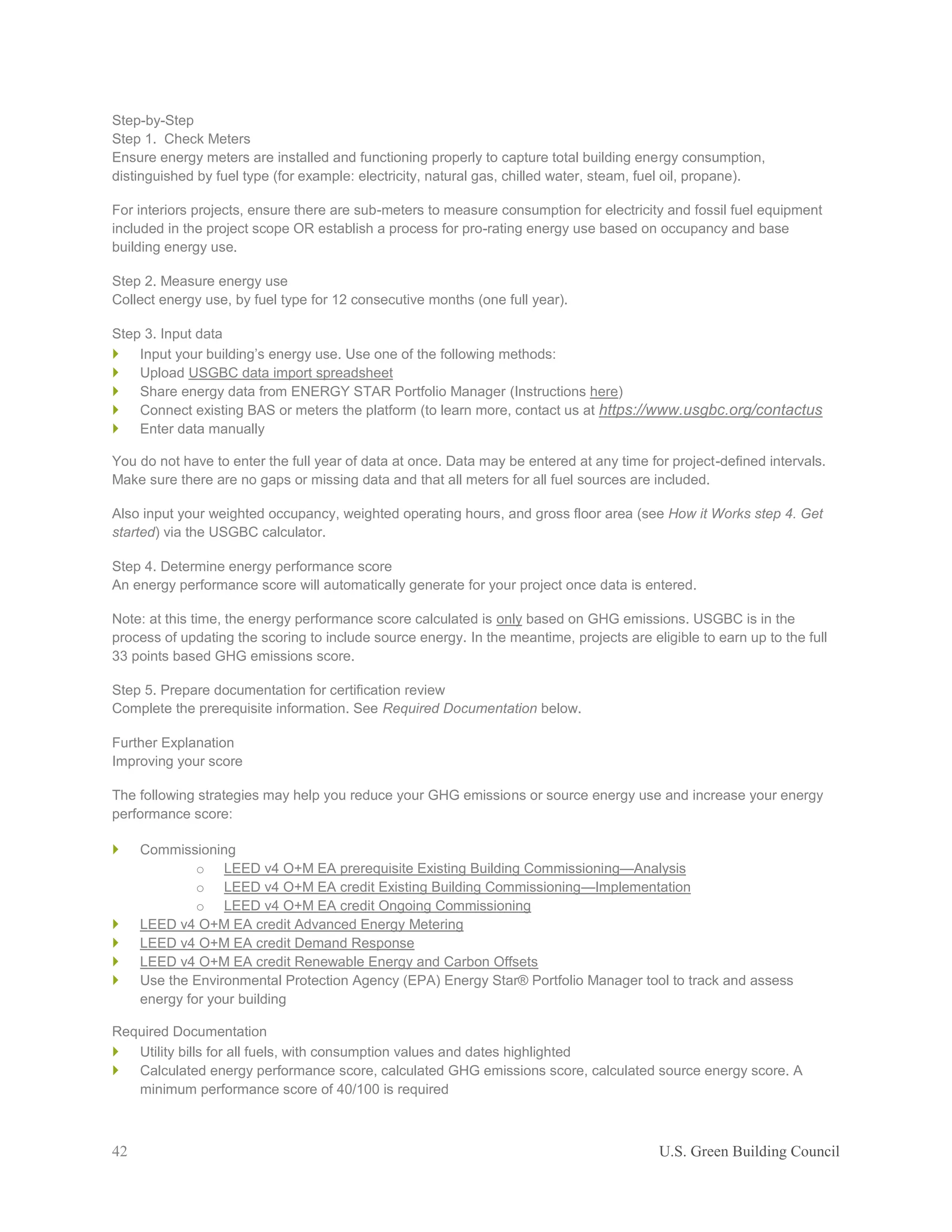 LEED v4.1 O+M Guide.pdf full guides for scores | PDF