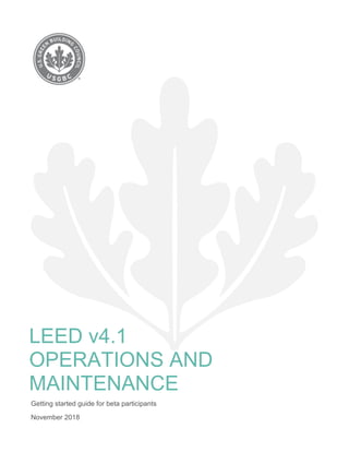 LEED v4.1 O+M Guide.pdf full guides for scores | PDF