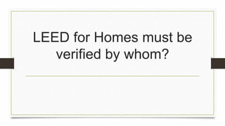 LEED v4 GA exam flashcards | PPTX