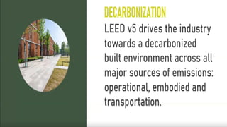LEED V5 FOR DESIGN AND CONSTRUCTION.pptx | Civil Engineering Industry | Industries