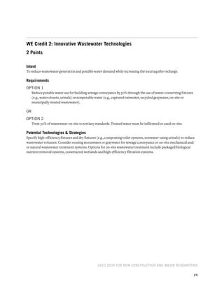 Leed Water Efficiency Credits V3 | PDF