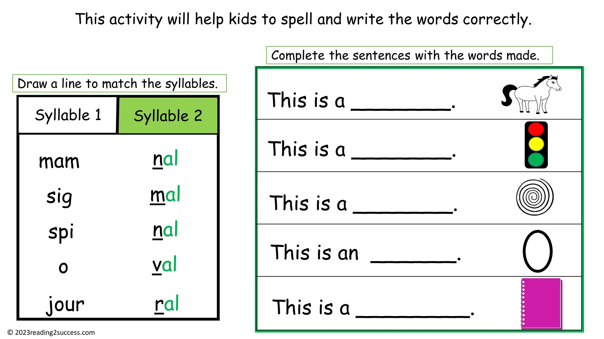 Teaching Word Endings le, el and al | PDF