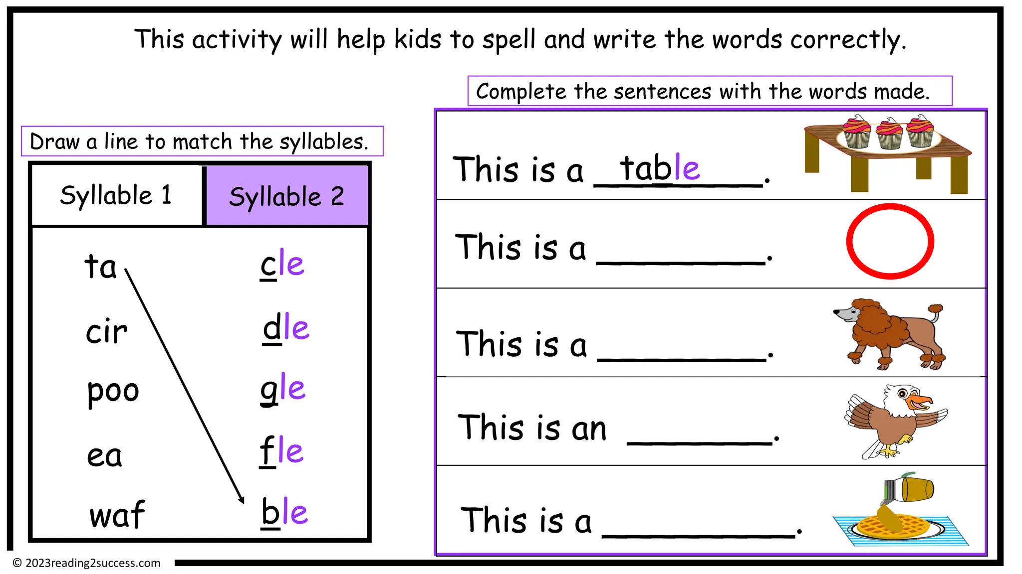 Teaching Word Endings le, el and al | PDF
