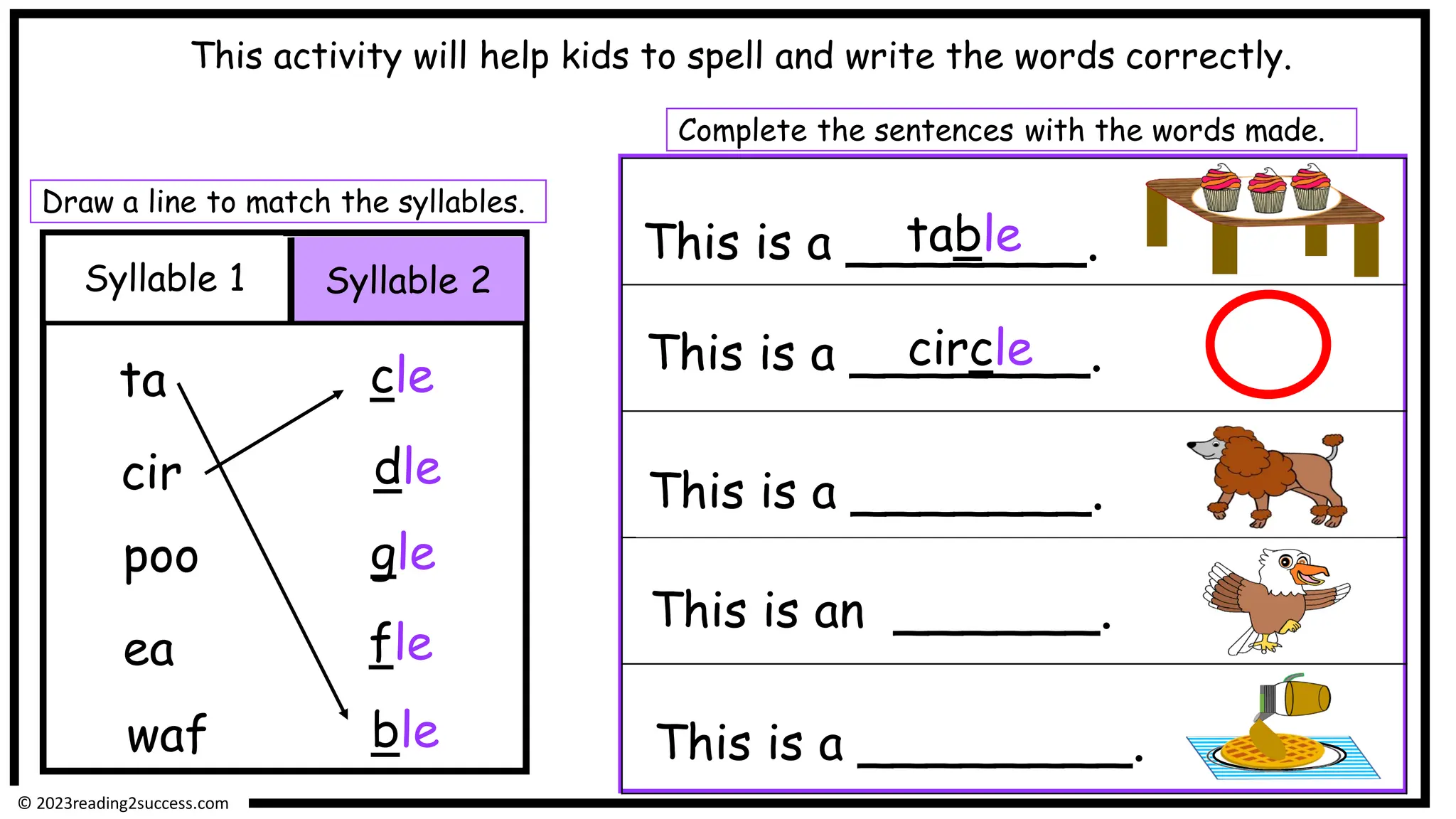Teaching Word Endings le, el and al | PDF