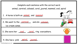 Teaching Word Endings le, el and al | PDF