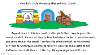 Teaching Word Endings le, el and al | PDF