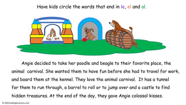 Teaching Word Endings le, el and al | PDF