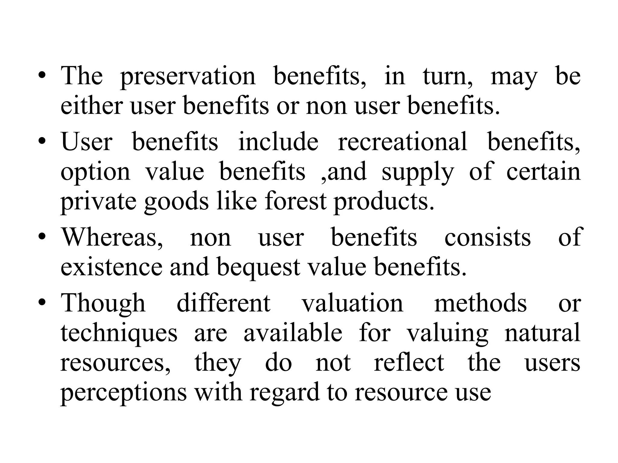 VALUATION OF RENEWABLE NATURAL RESOURES | PPTX